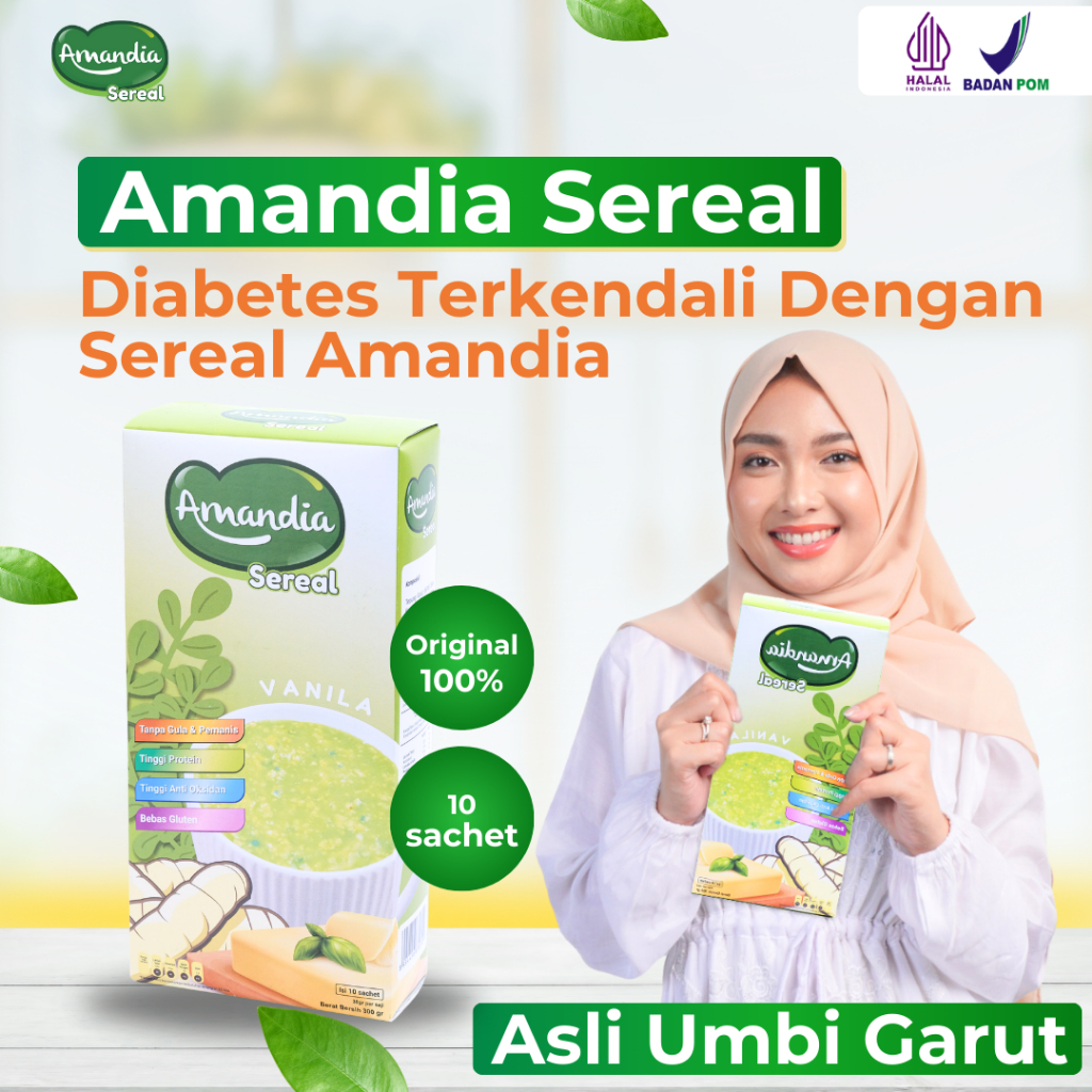 Jual Sereal Amandia Bantu Kendalikan diabetes Menjaga Kadar Gula Darah ...