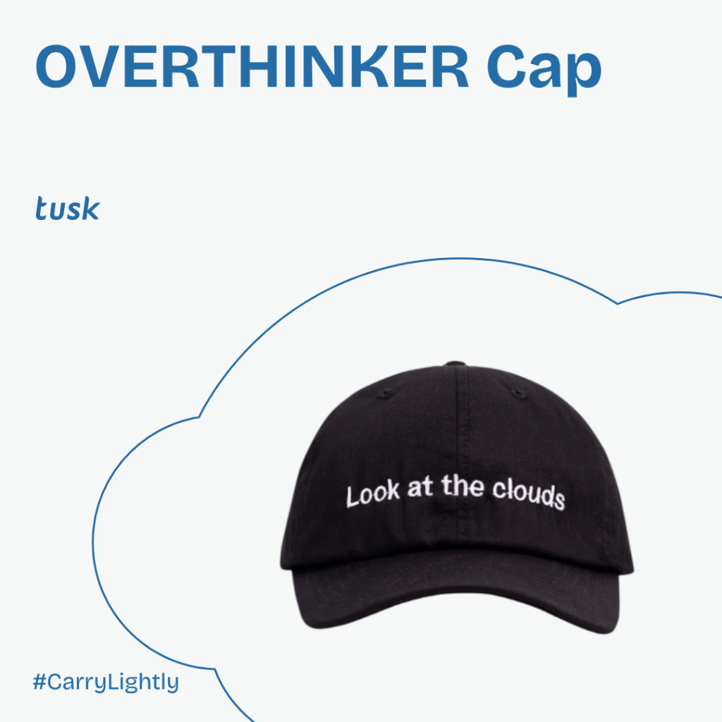 Jual Tusk Topi Wanita Overthinker Black Cap Topi Polo Topi Wanita Topi ...