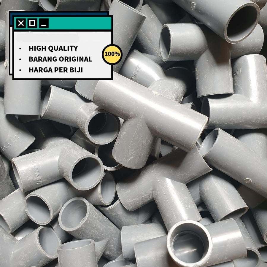 Jual Tee T 3/4 Inch Fitting Sambungan Pipa PVC | Shopee Indonesia