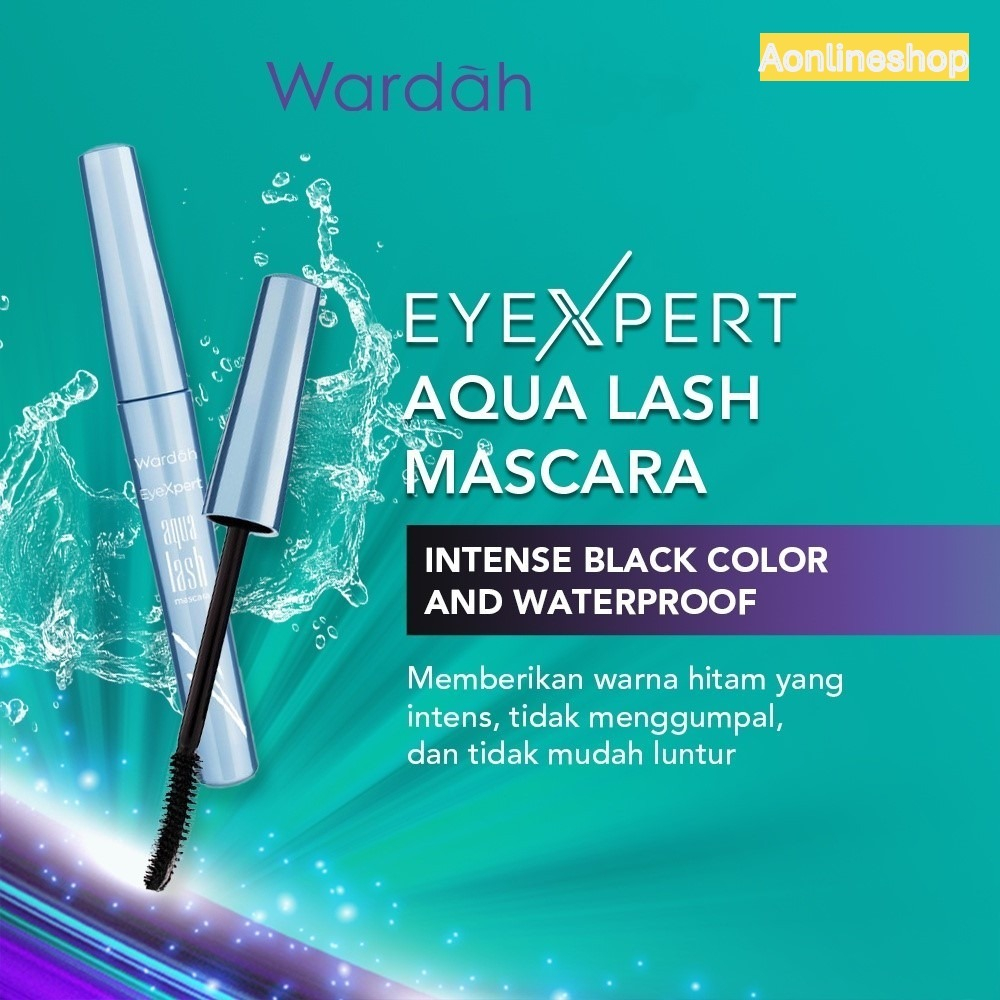 Jual AS Wardah EyeXpert Aqua Lash Mascara Hitam Maskara | Shopee Indonesia