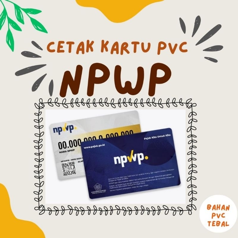 Jual CETAK KARTU NPWP | Shopee Indonesia
