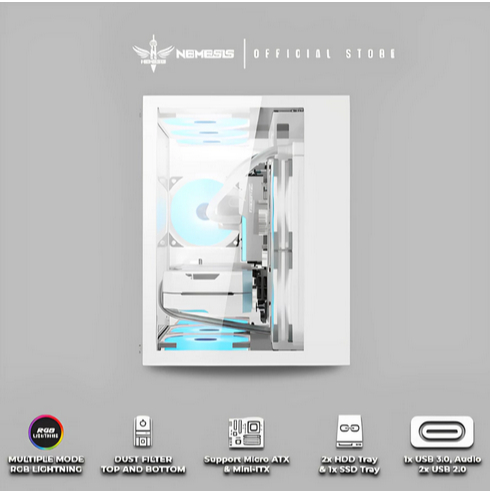 Jual NYK Nemesis Casing Gaming TITANS T75 - PC Gaming Case T 75 ...