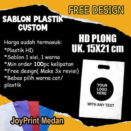 Jual Sablon Plastik Plong HD / Plastik HD Onlineshop Olshop / Custom ...