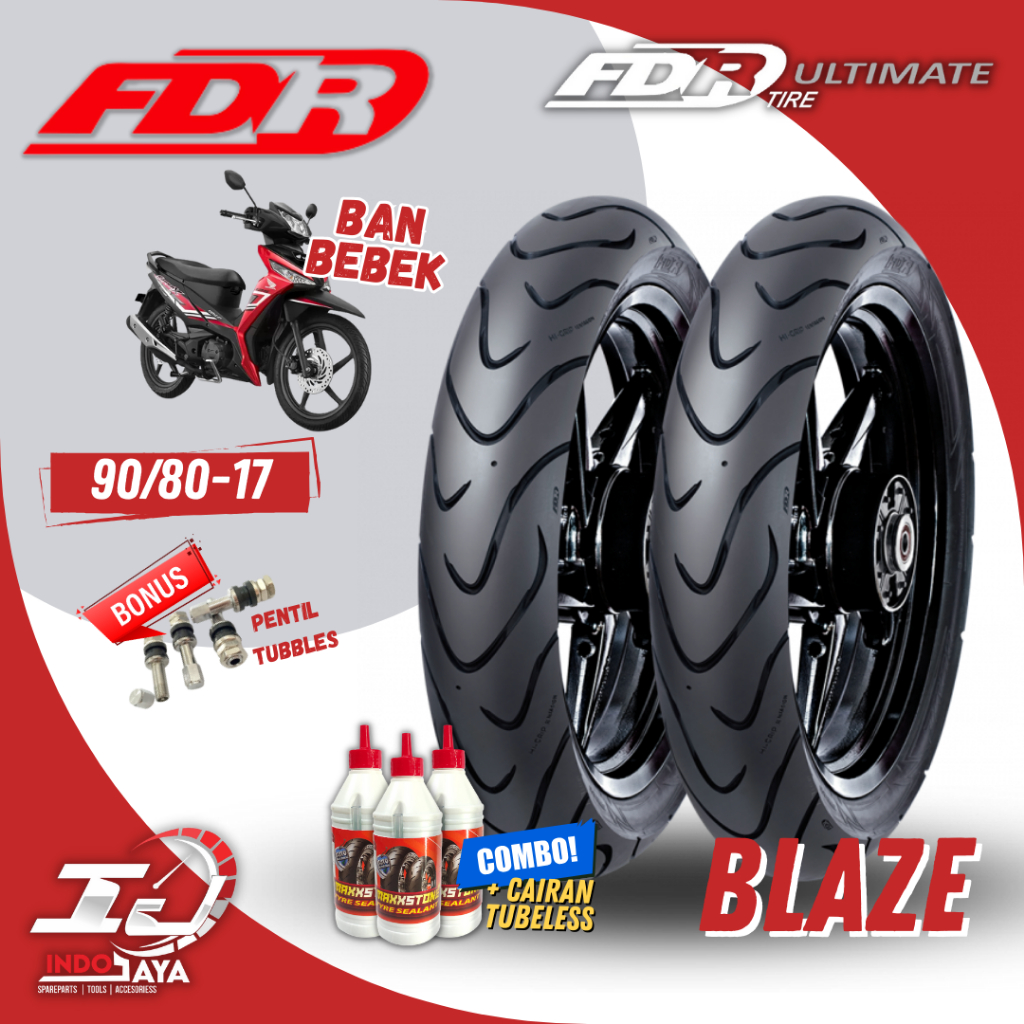 Jual [READY COD] BAN FDR BLAZE RING 17 ( 90/80-17 ) BAN FDR TUBELESS ...