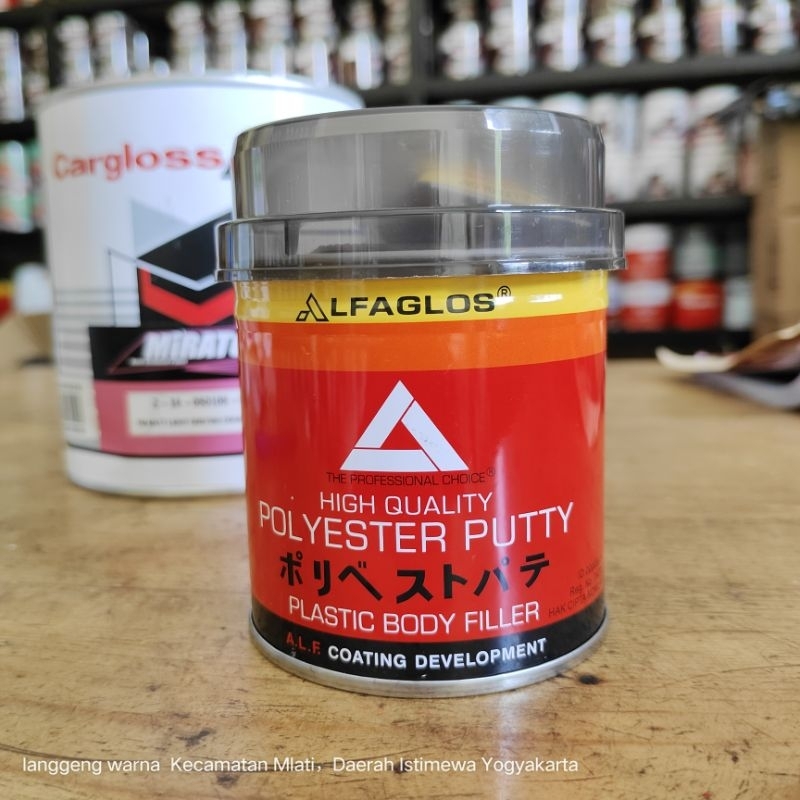 Jual Dempul Alfa Alfaglos 1/4 250gr ALF Polyester Putty | Shopee Indonesia