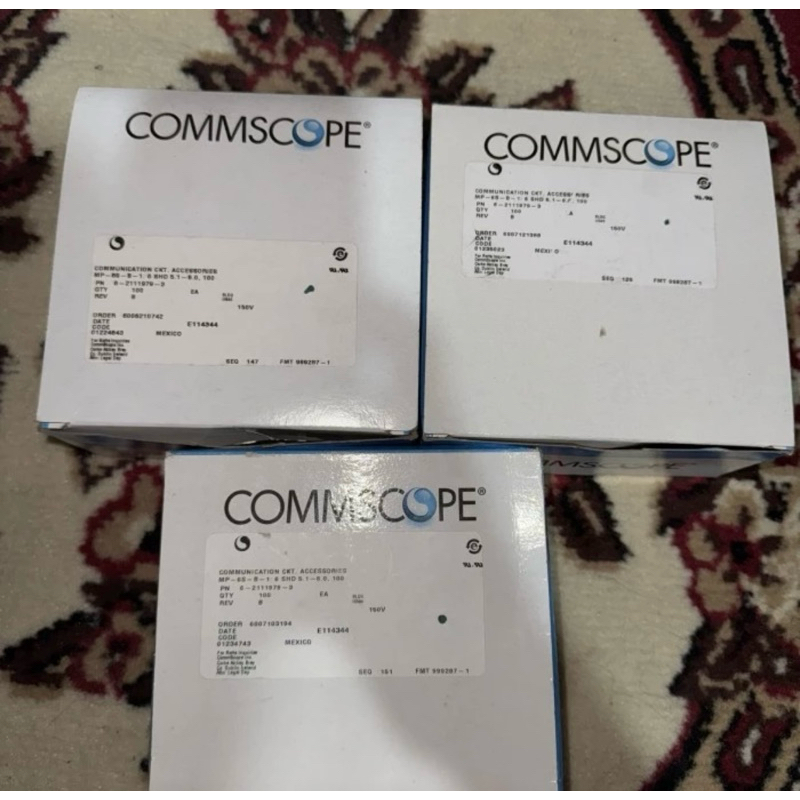 Jual Connector RJ45 AMP Commscope Cat6 Eceran / Connector COMMSCOPE CAT ...