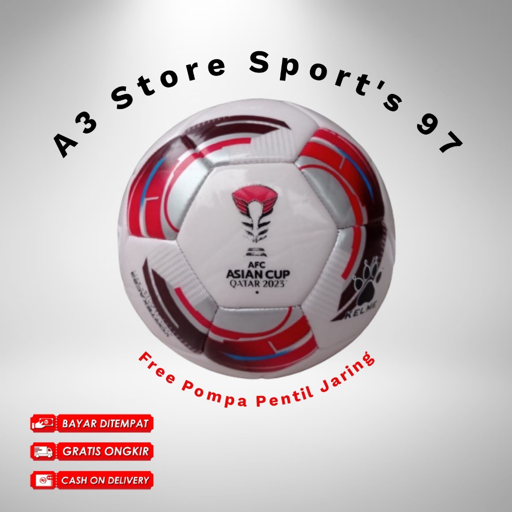Jual Bola Sepak Size 4 dan 5 AFC Vortex Jahit Mesin Lokal Free Pompaan ...