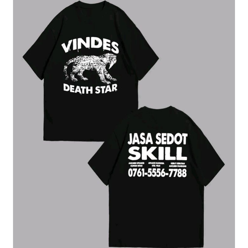 Jual Tshirt Vindes Store x Teenage Death Star - Vindes Death Star Black ...