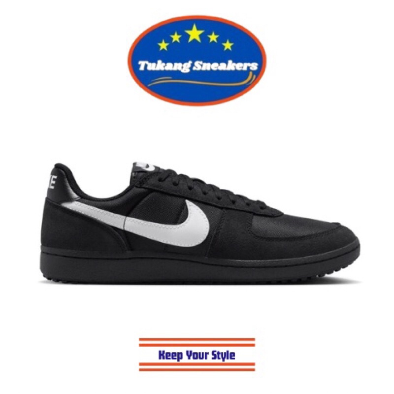 Jual Sepatu Sneakers Pria Nike Field General Black White | Shopee Indonesia