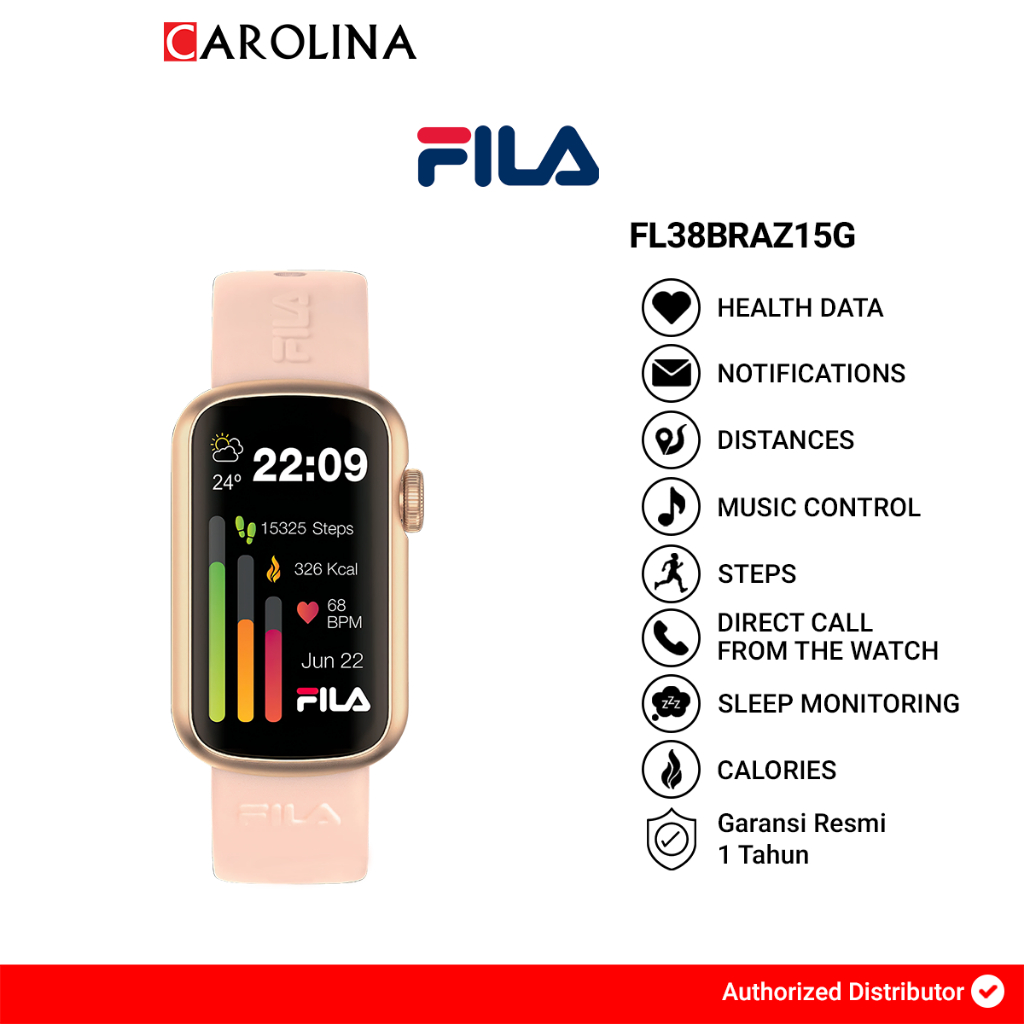 Jual Jam Tangan Unisex FILA Smartwatch FL38BRAZ15G Full Screen Touch ...