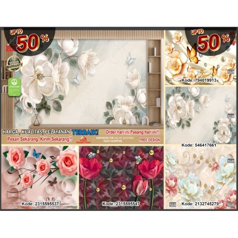 Jual Wallpaper Custom 3D Tema Mural | Wallpaper Ruang Tamu | Wallpaper ...
