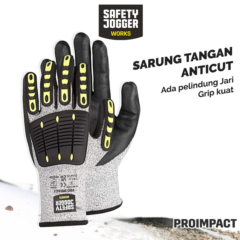 Jual Safety Jogger Proimpact 4X42CP Heavy Duty Impact Gloves | Shopee ...