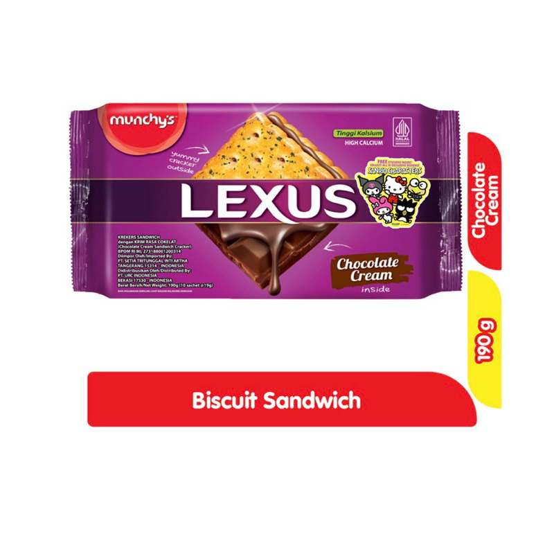 Jual Lexus Biskuit Sandwich Krim Cokelat 190g | Shopee Indonesia