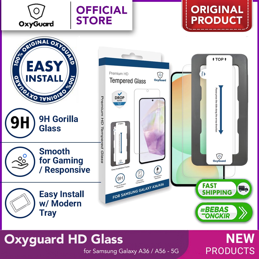 Jual Tempered Glass Samsung Galaxy A56 A36 A55 5G - Oxyguard Full TG | Shopee Indonesia