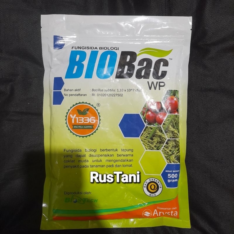 Jual Fungisida Biologi BioBac WP Bahan aktif : Bacillus subtilis : 1,33 ...