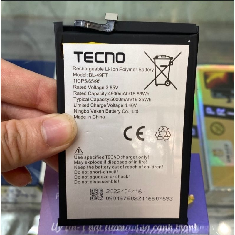 Jual Baterai Batre HP TECNO Spark 9 KG5H ORIGINAL Model Batrei Battery ...