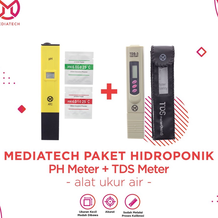Jual KI3 Mediatech Dital PH Meter Dan TDS Meter Alat Ukur Pada AIR G4 ...