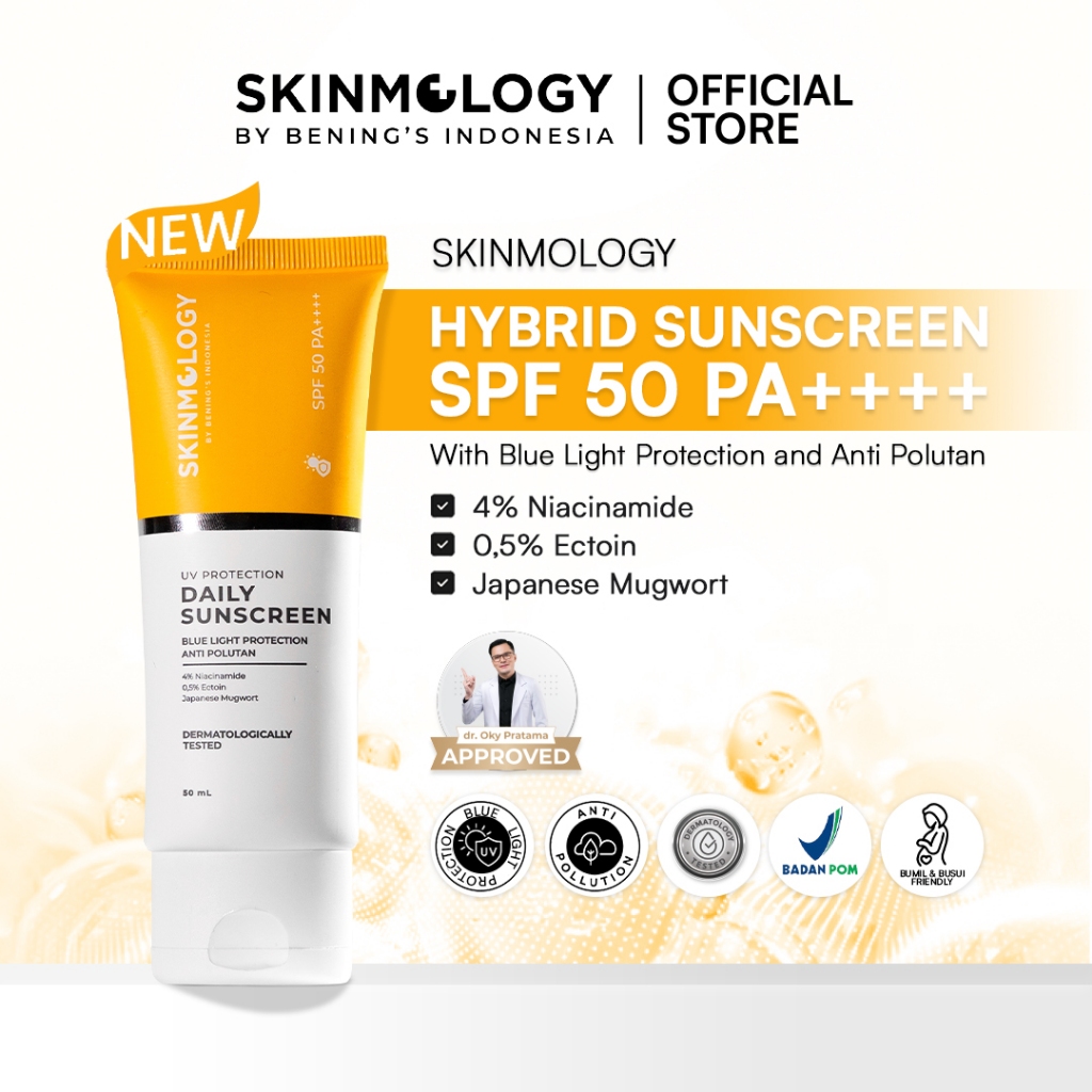 Jual Skinmology By Bening's Indonesia - Sunscreen Hybrid UV Protection ...