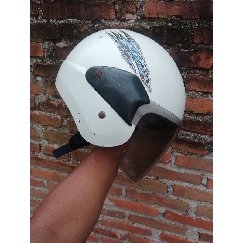 Jual Helm Yamaha Mio sporty putih | Shopee Indonesia