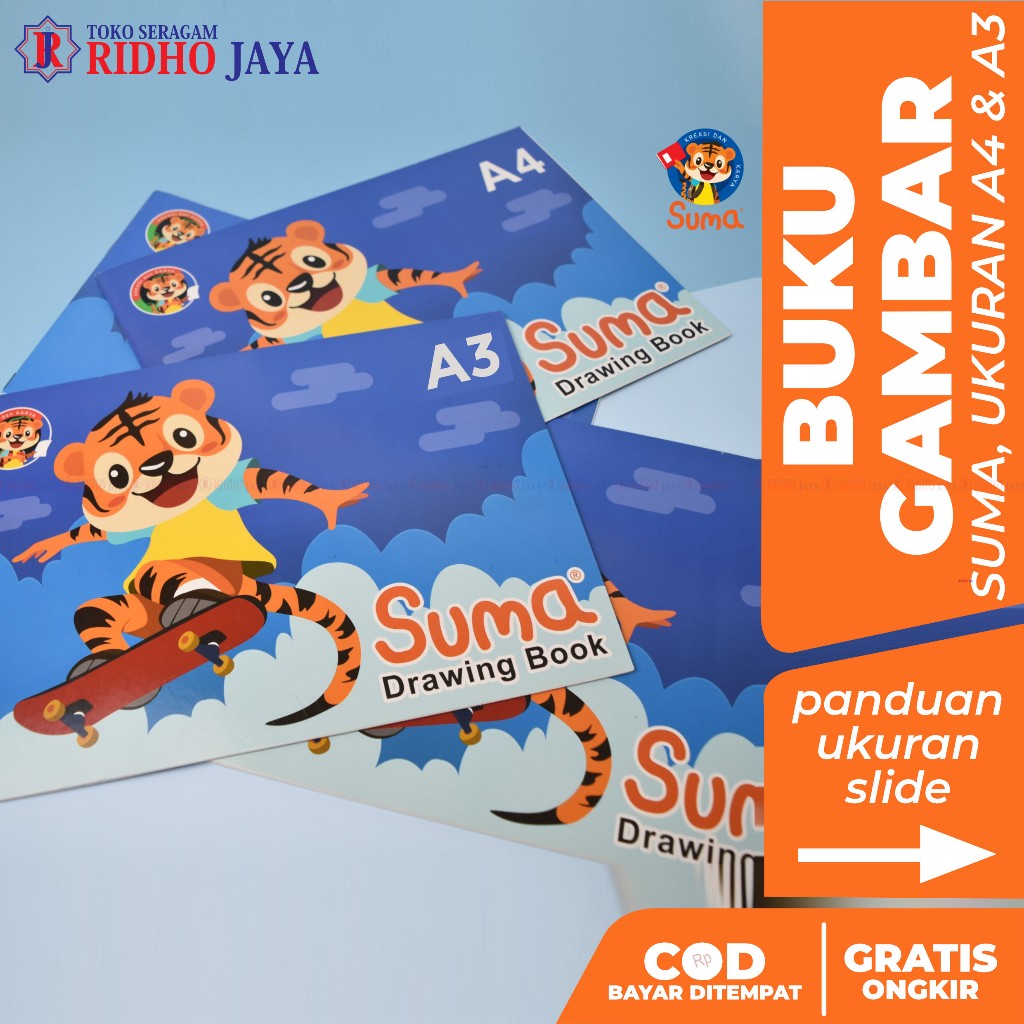 Jual RIDHO JAYA SUMA Buku Gambar A4 untuk SD SMP SMA Madrasah DKV ...