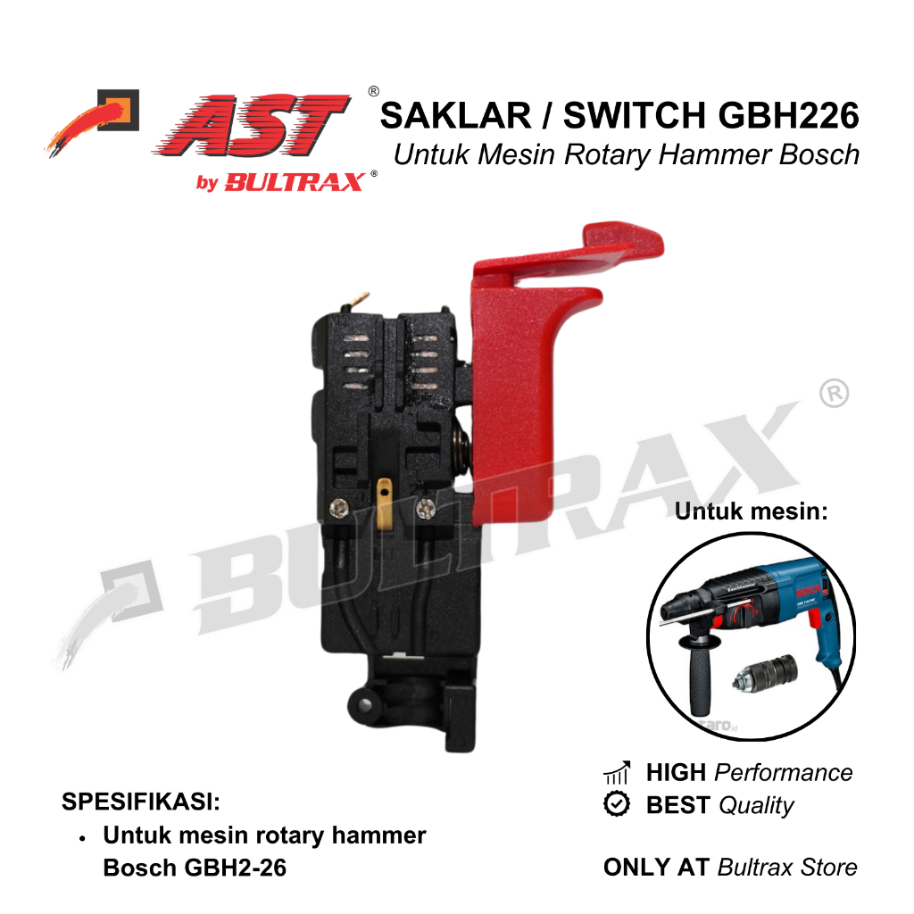 Jual AST Switch GBH226 untuk Rotary Hammer Bosch / Saklar Sakelar Mesin ...