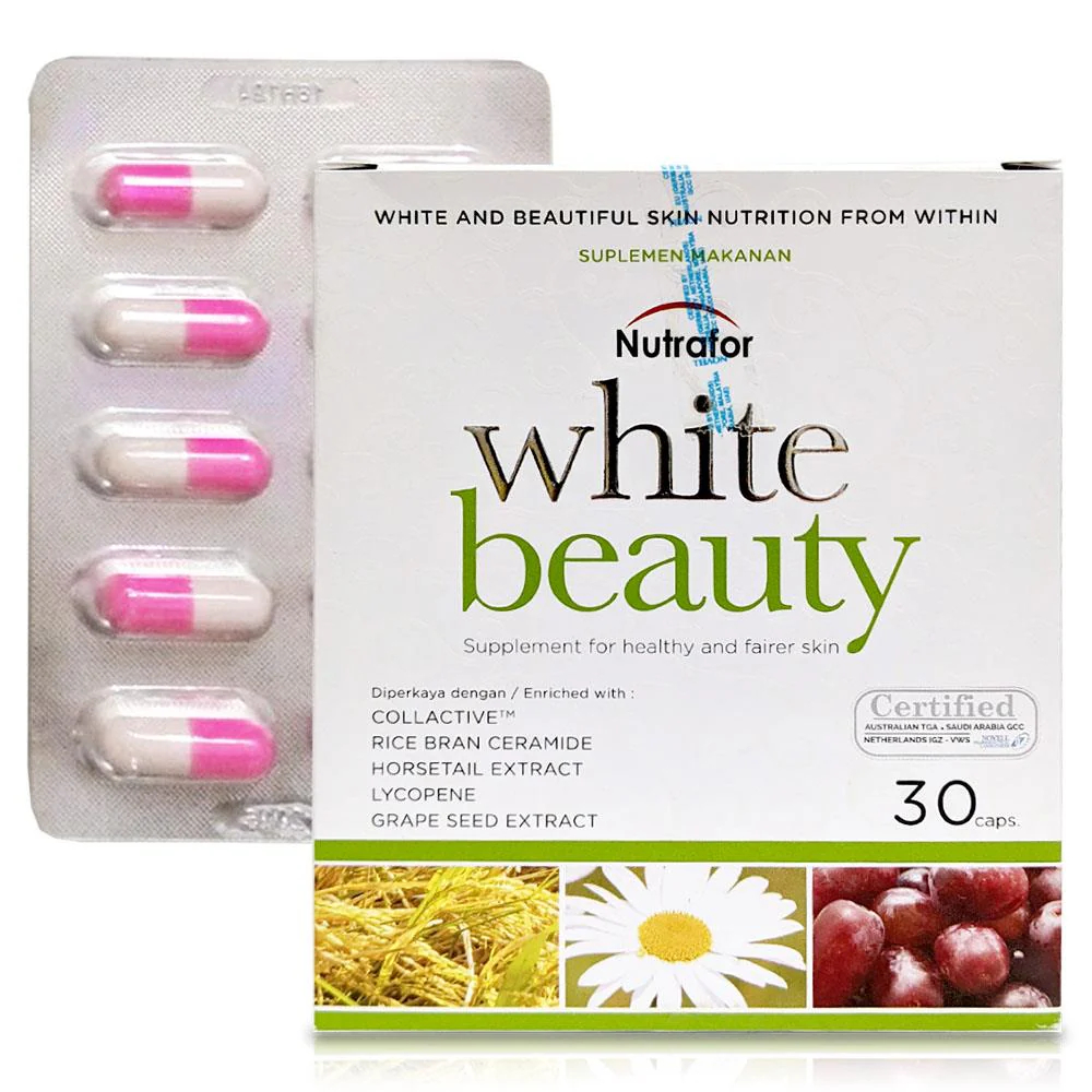 Jual NUTRAFOR White Beauty Collagen | Suplemen Kecantikan Glutathione ...