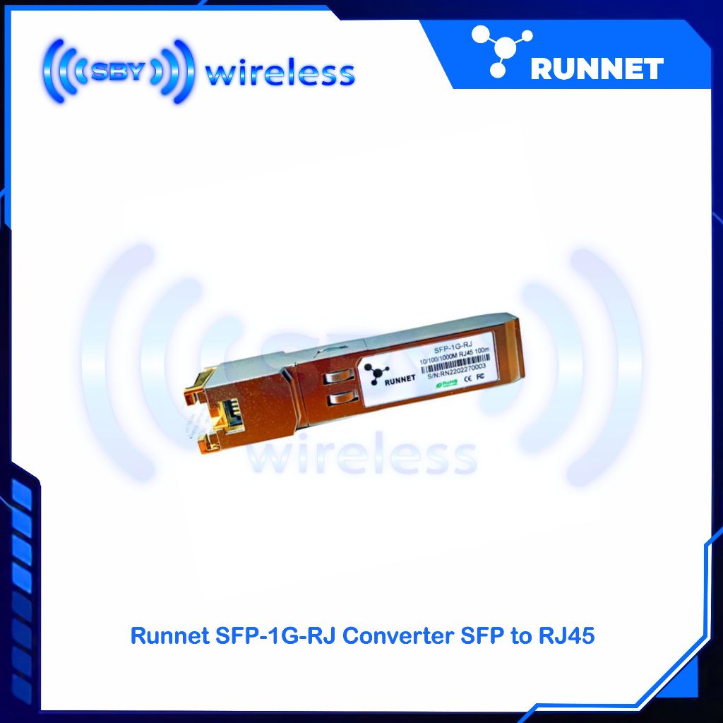 Jual Runnet SFP-1G-RJ Converter SFP to LAN RJ45 1000 base Transciver | Shopee Indonesia