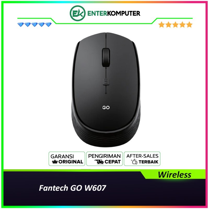 Jual Fantech GO W607 Silent Wireless Office Mouse | Shopee Indonesia