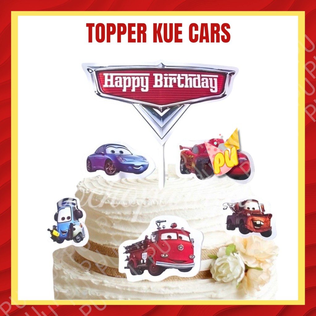 Jual Topper CARS / Hiasan Kue Cars Mcqueen | Shopee Indonesia