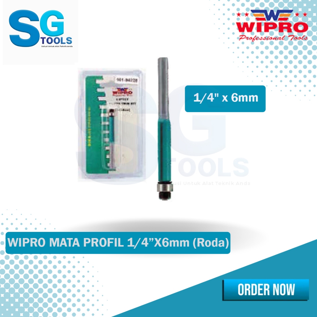 Jual Wipro mata profil roda 6mm 101-03228 1/4" x 6mm - mata profil with ...