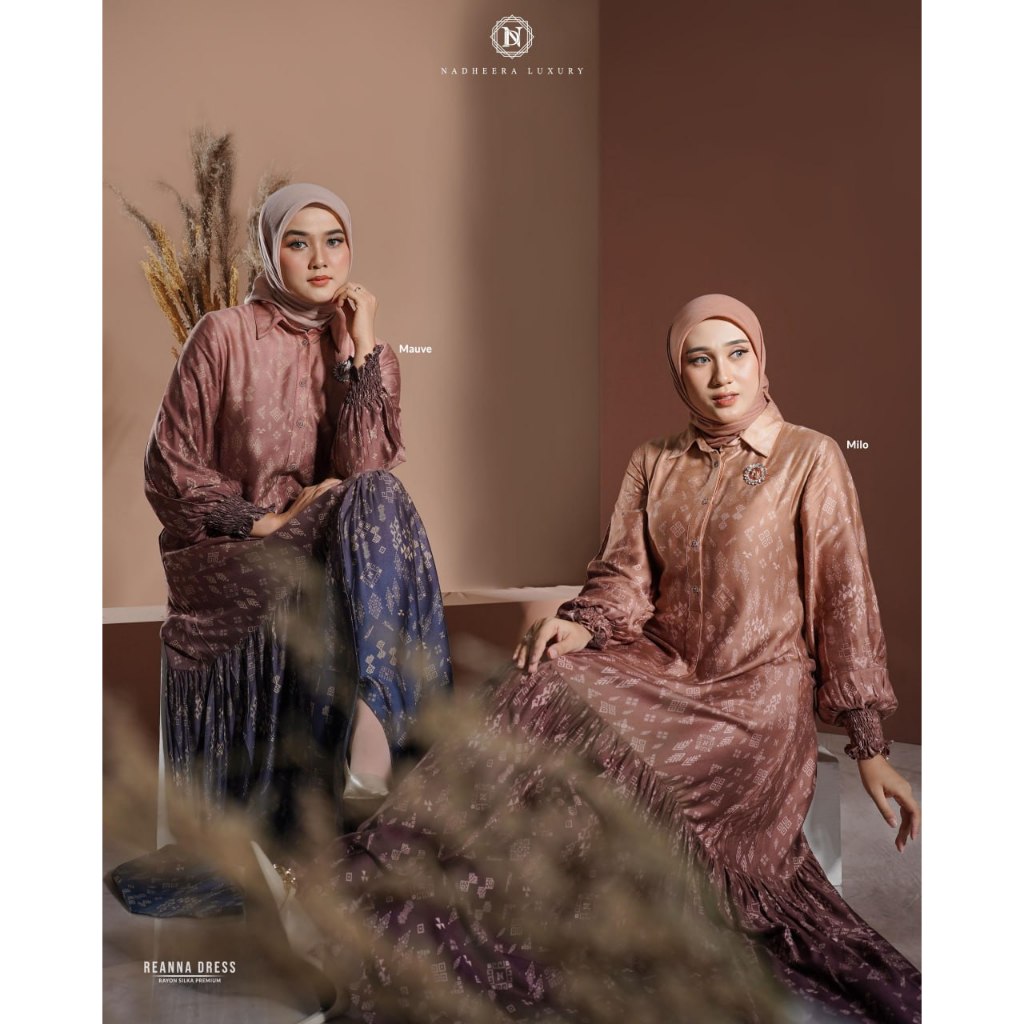 Jual [NEW/COD] NADHEERA LUXURY REANNA DRESS BERBAHAN SILK PREMIUM TERBARU 2025 | Shopee Indonesia