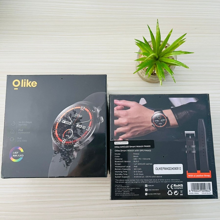 Jual OLIKE Jam Tangan FMA02 Smartwatch 1,43" Amoled Large Screen ...
