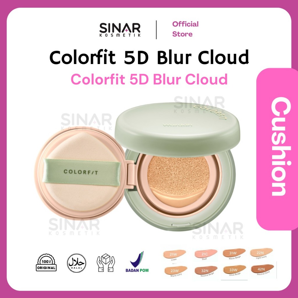 Jual [NEW] WARDAH Colorfit 5D Blur Cloud Cushion Matte Finish SPF 50 ...