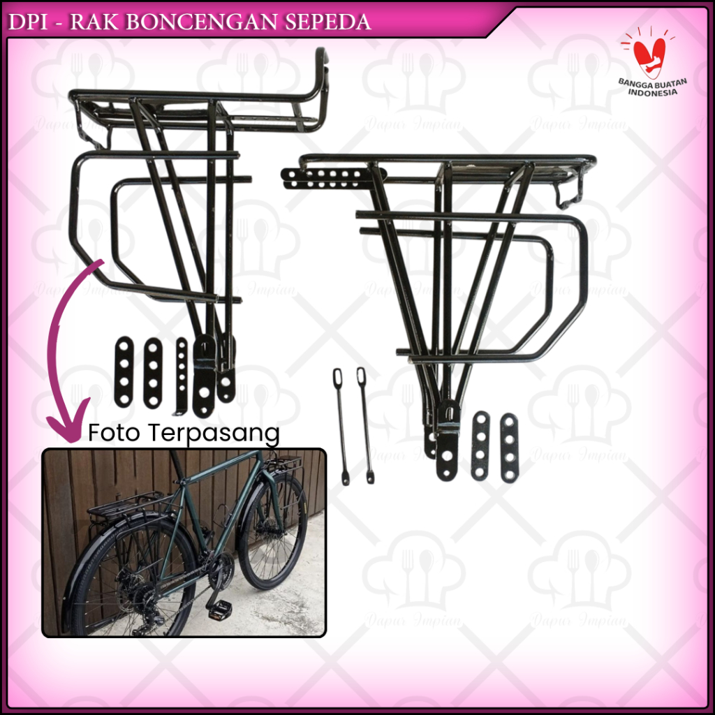 Jual Rack Pannier Rak Sepeda Touring Bagasi Touring Depan Belakang ...