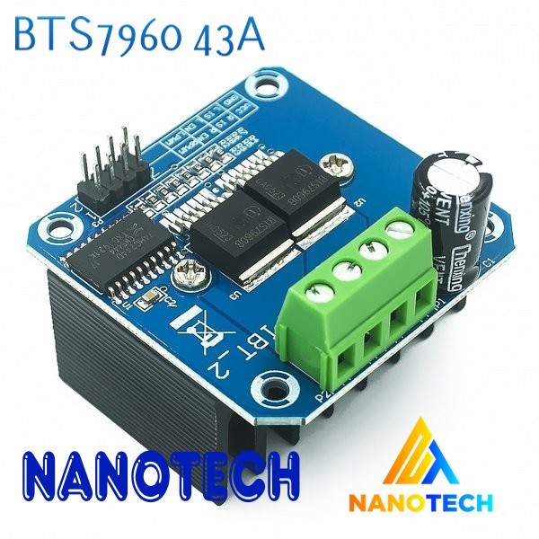 Jual BTS7960 43A High Current Motor Driver H Bridge Module | Shopee ...