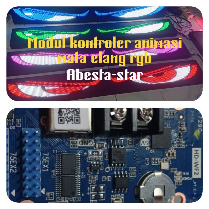 Jual Modul controler animasi mata program running text p5 | Shopee ...