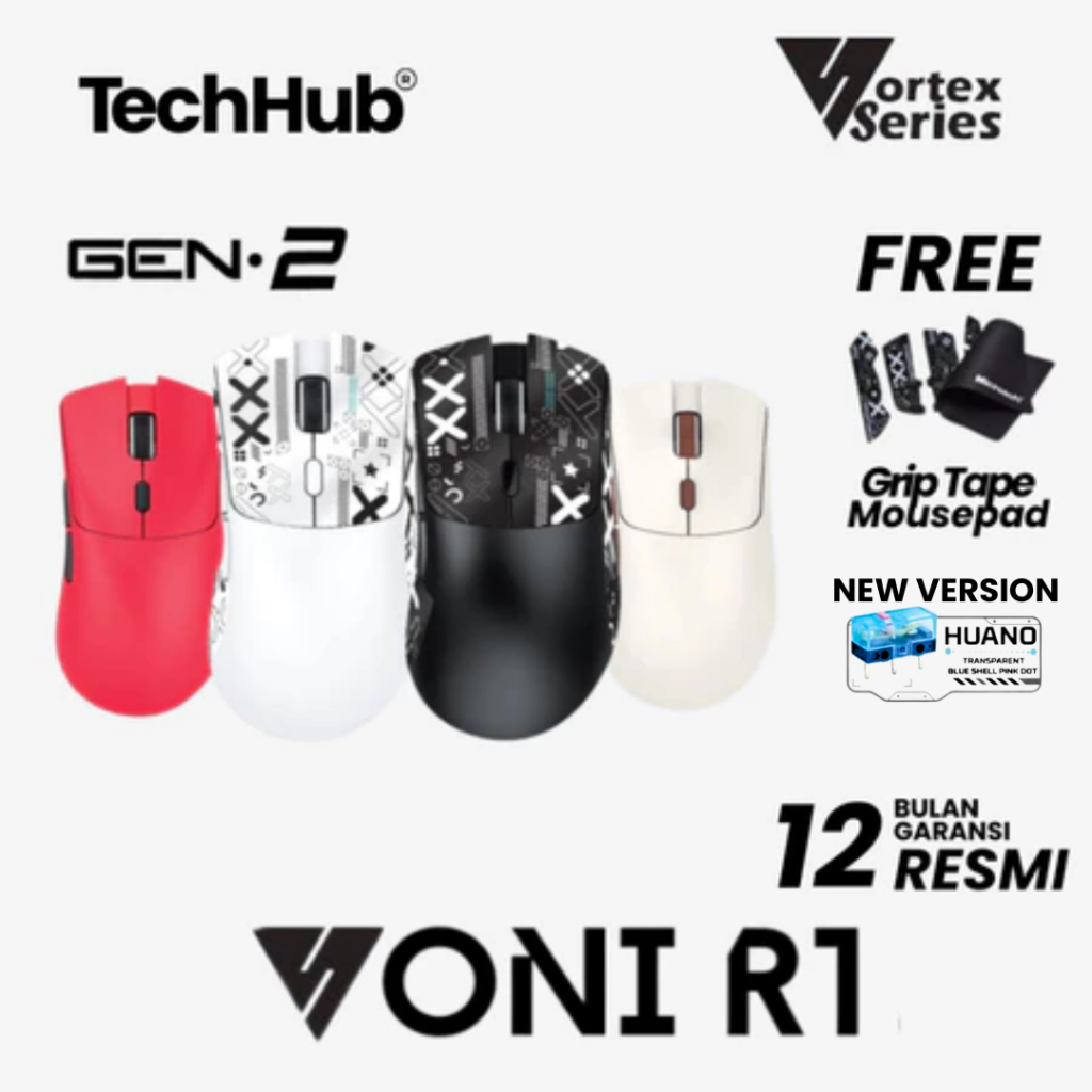Jual Vortexseries ONI R1 Wireless Ergonomic Gaming Mouse 3 in 1 ...