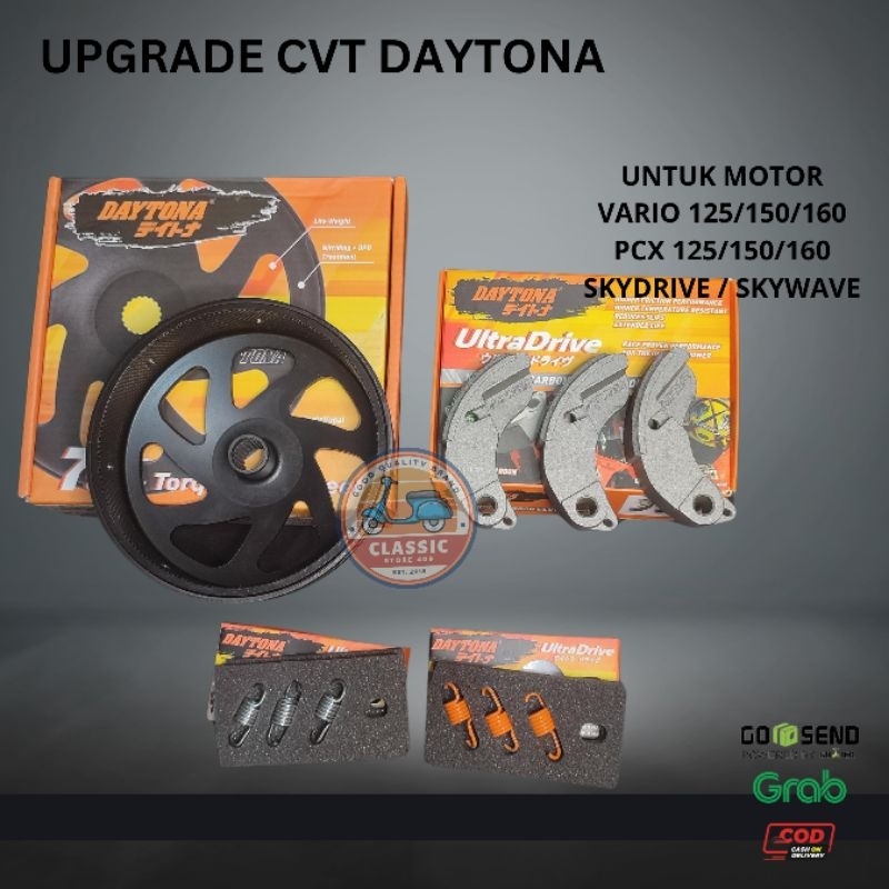 Jual Upgrade cvt vario pcx kampas ganda daytona mangkok kartel daytona ...