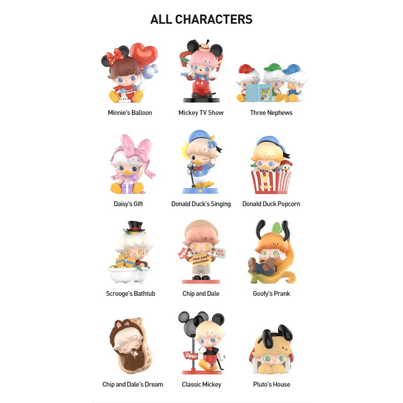 Jual Pop Mart Dimoo Disney World Selected Figure Mickey TV Show Minnie ...