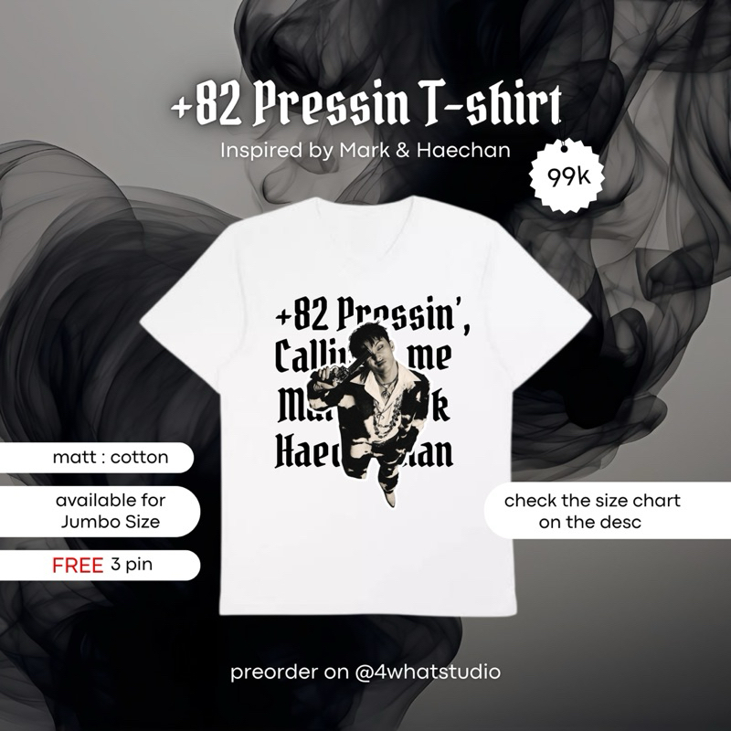 Jual +82 PRESSIN' T-SHIRT Inspired by MARK HAECHAN | NCT T-SHIRT ...