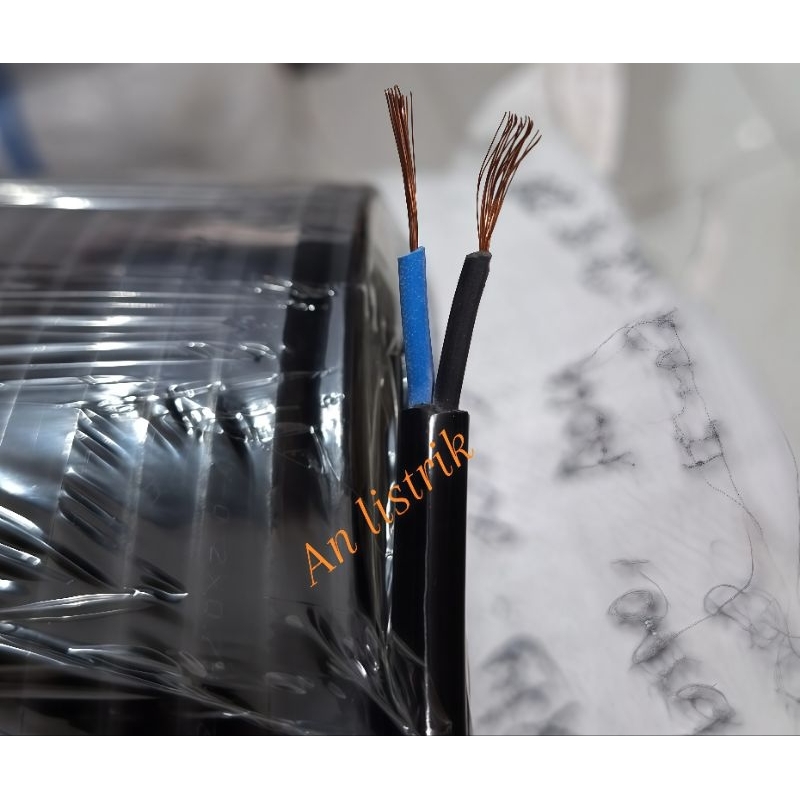 Jual Kabel Serabut 2x0,75 Hitam USA - Kabel Listrik / Audio 2x0.75 Serabut Hitam (Harga Permeter ...