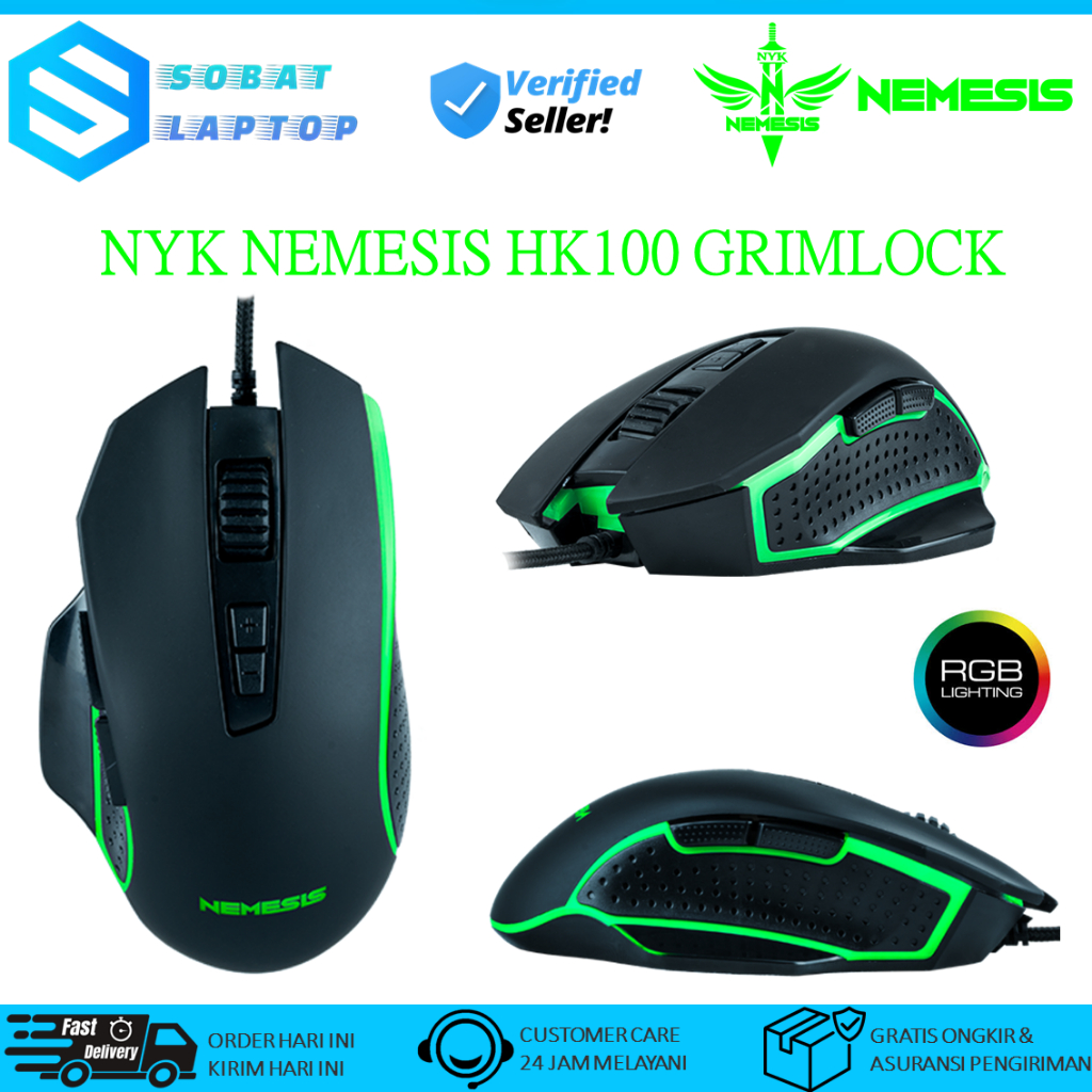 Jual MOUSE GAMING NYK NEMESIS HK-100 RGB TERMINATOR | Shopee Indonesia