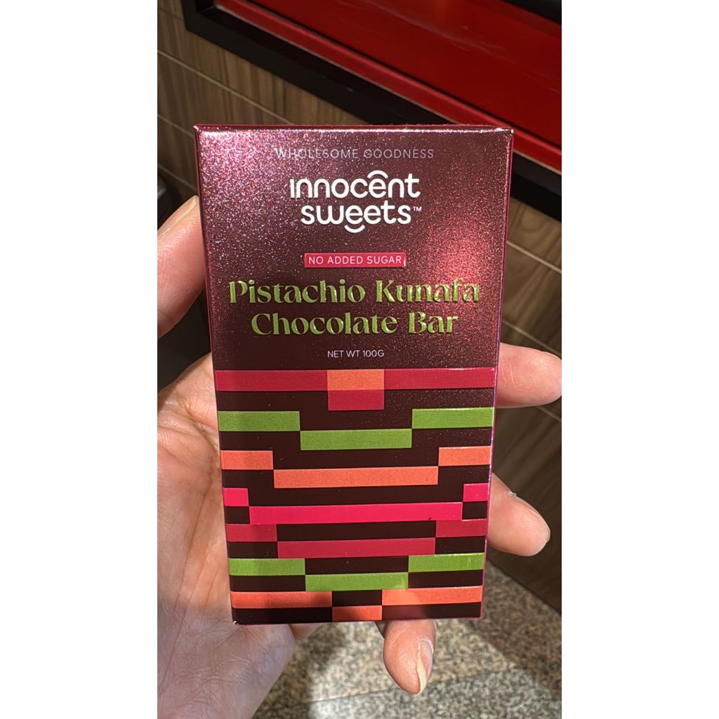 Jual Innocent sweets Pistachio Kunafa Dubai Chocolate Bar | Shopee Indonesia