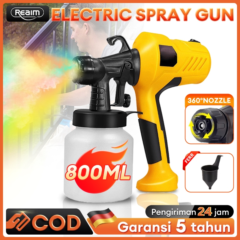 Jual REAIM 450W 800ML Pistol Semprot Listrik 3 Mode Semprotan Semprot ...