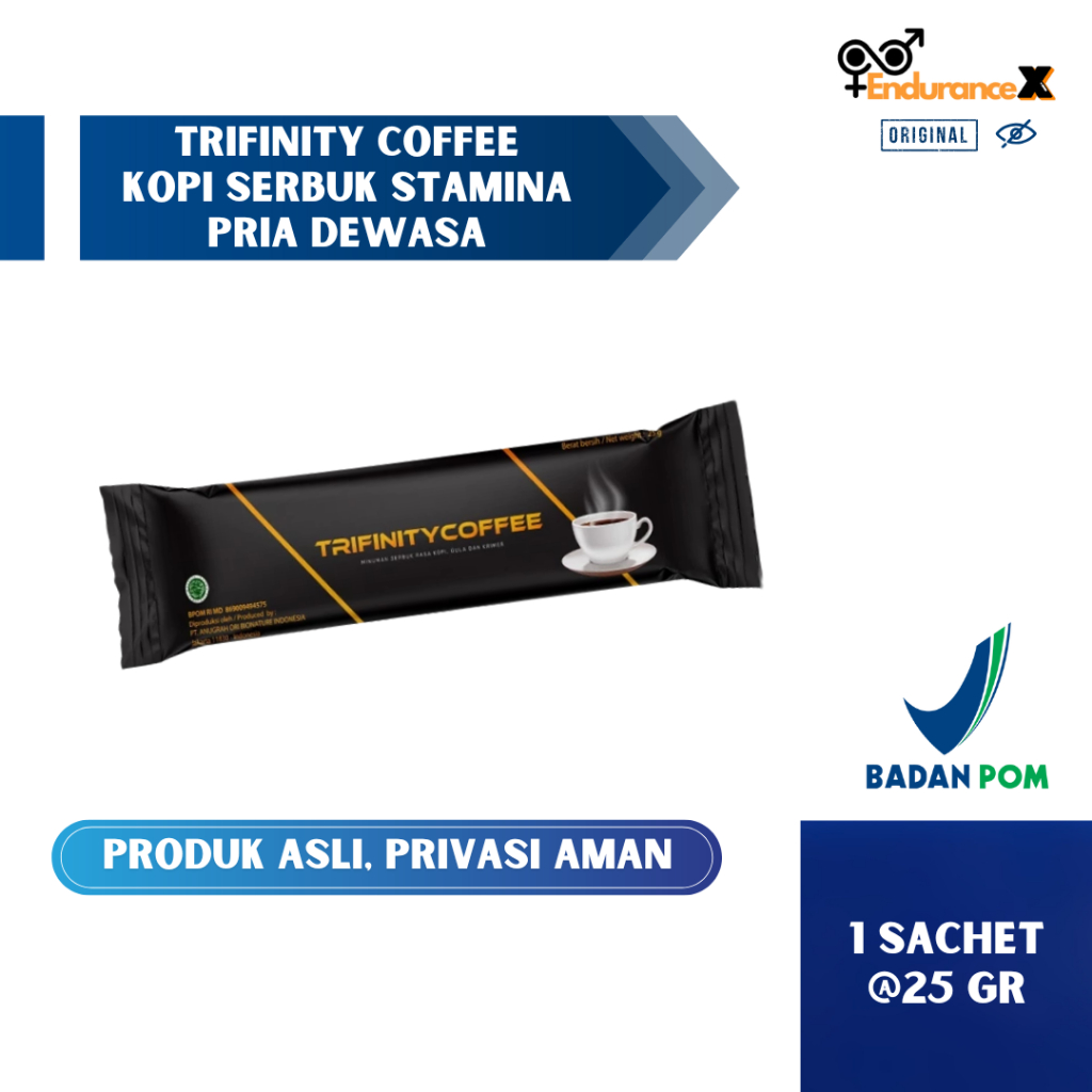 Jual Kopi Trifinity Coffee Penambah Stamina Pria 1 Sachet Original BPOM ...
