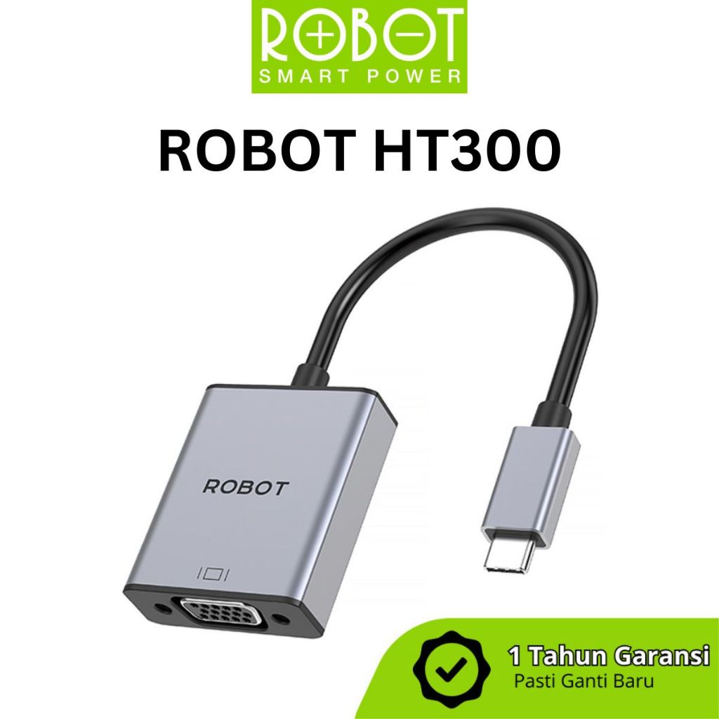 Jual ROBOT ht300 Converter Type-C To VGA Adapter 1080p Laptop ke ...