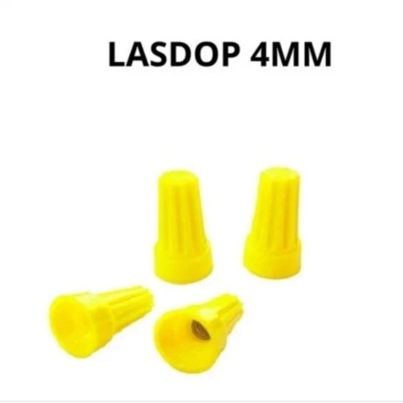 Jual Lasdop Kuning Sambungan Kabel Las Dop 4mm 1 Pak Isi 100pc | Shopee ...