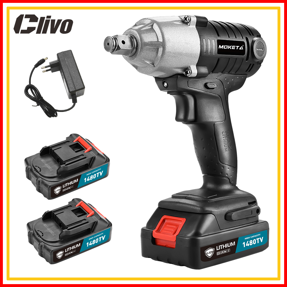 Jual Impact Wrench 148V Baterai Semua motor tembaga Cordless Kunci Impact Kunci Pas Elektrik ...