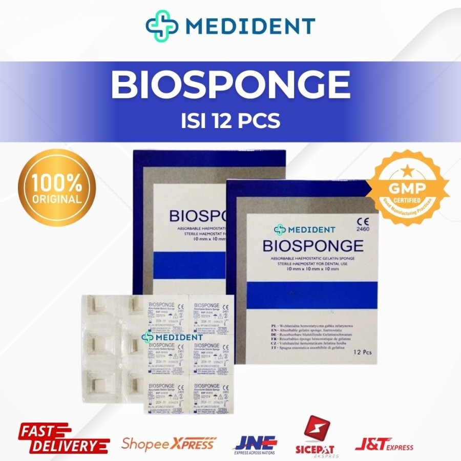 Jual Biosponge / Surgispon / Spongostan /Hemostatic Gelatin Sponge ...