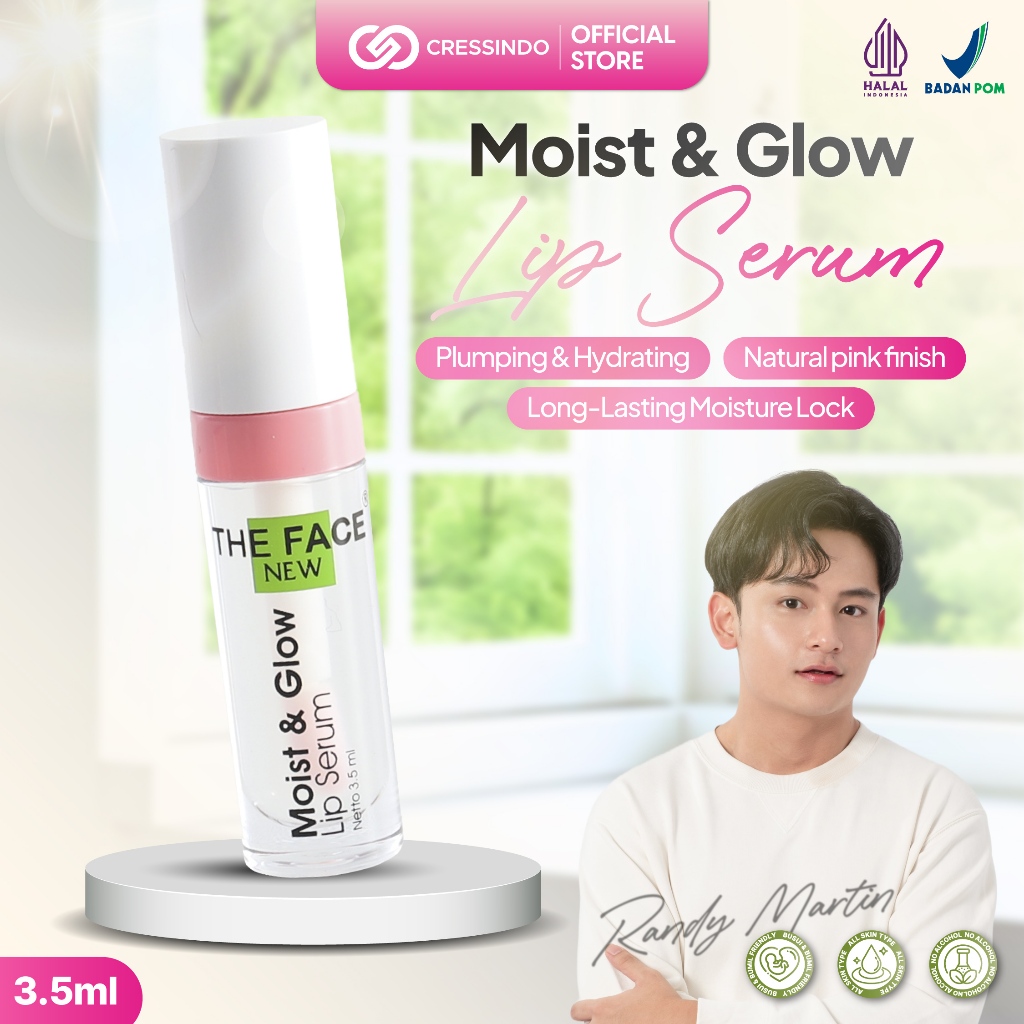 Jual THE FACE Lip Serum Bibir 3,5ml - Moisturizing & Natural Pink Lip ...